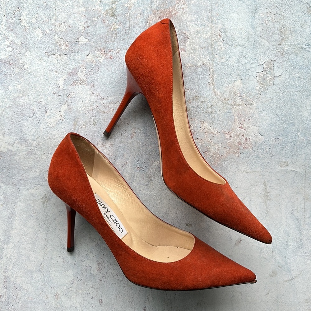 Jimmy Choo Suede Romy Pump - Gem